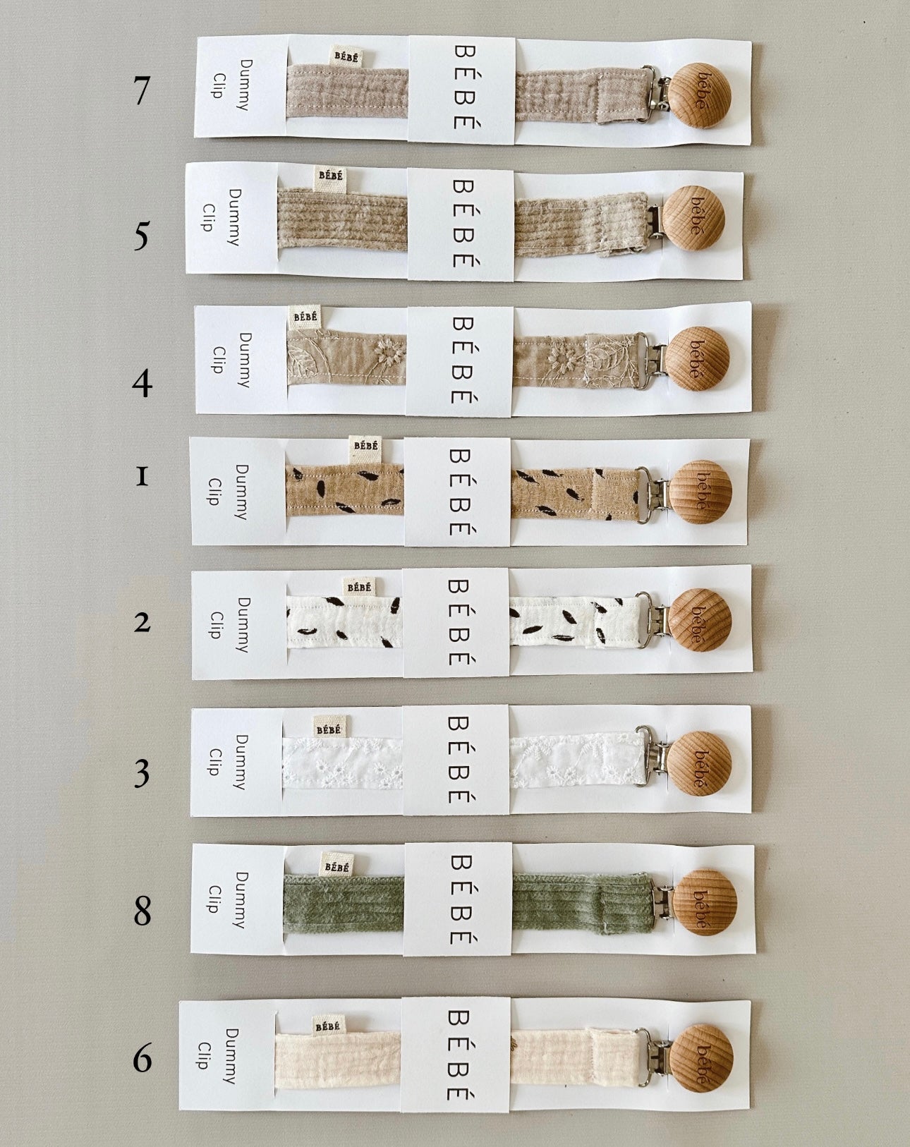 Fabric Dummy Clips – Bébé Cadeaux